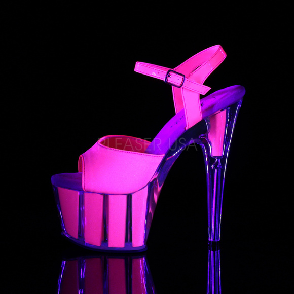 Shoes | Stripper Blacklight Glow High Heels Platform Shoes | Poshmark